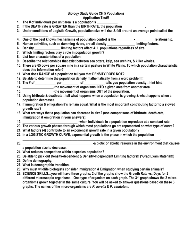 Chapter 5 Populations AlyahReagan