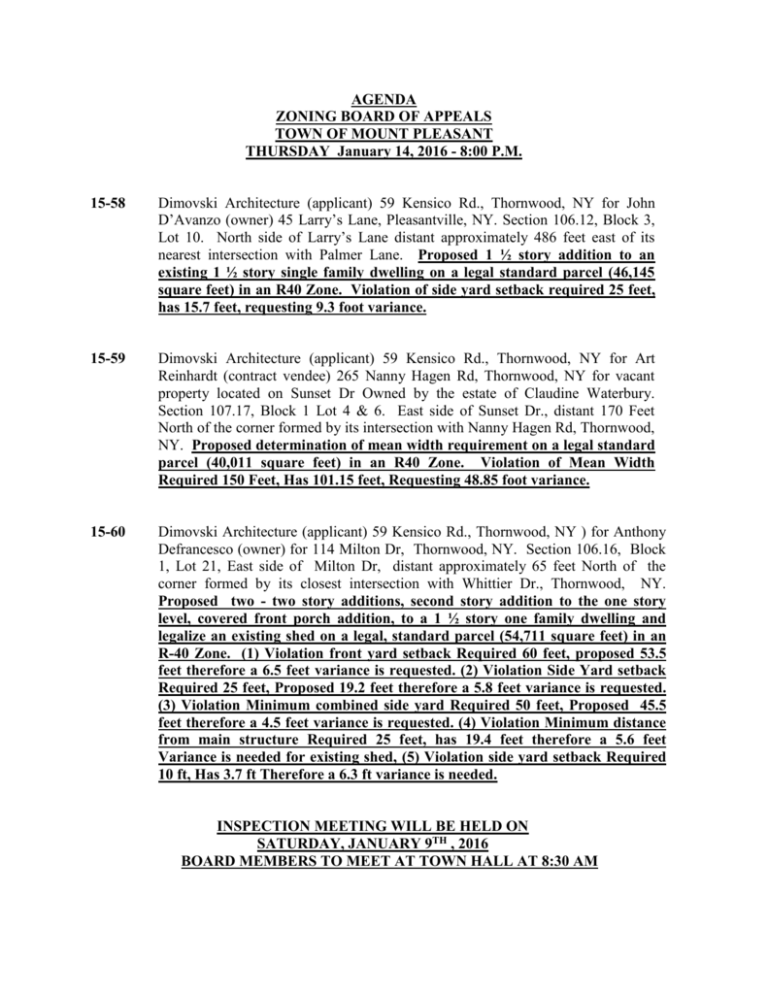 Jan 14th 2016 Agenda Microsoft Word