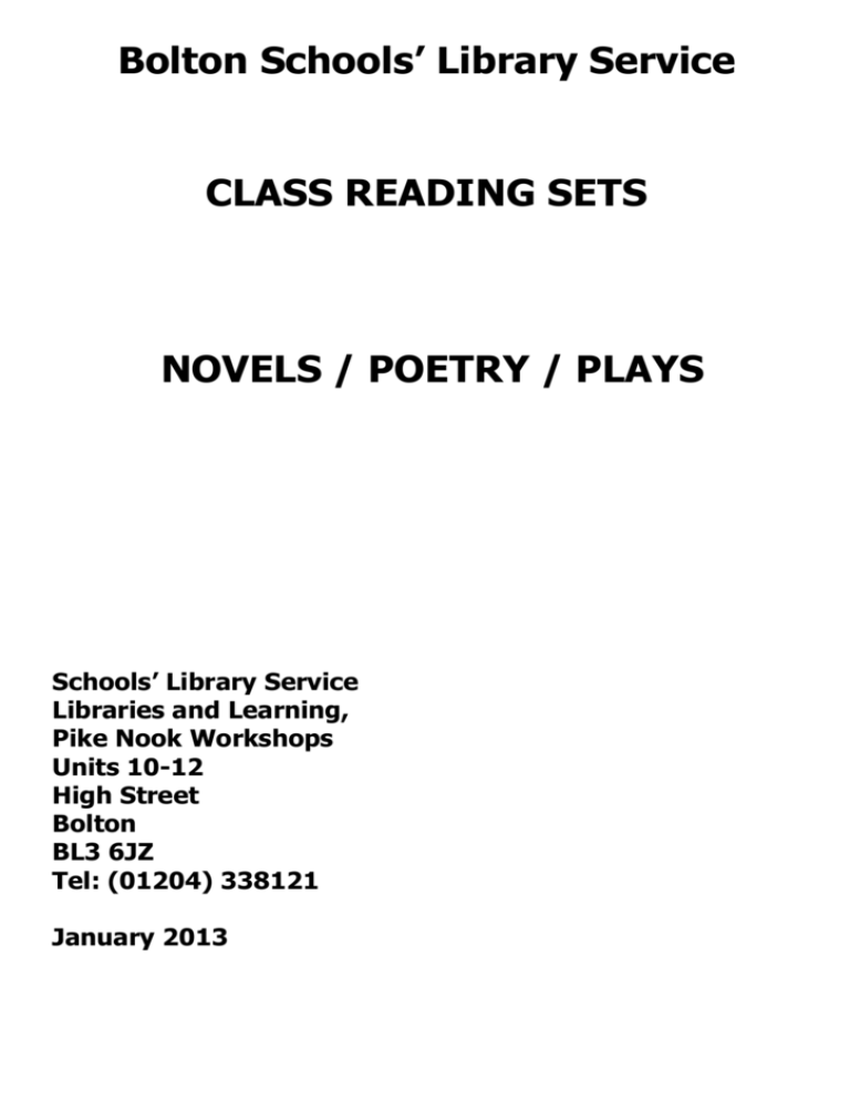 KEY STAGE 2 FICTION ISSUES