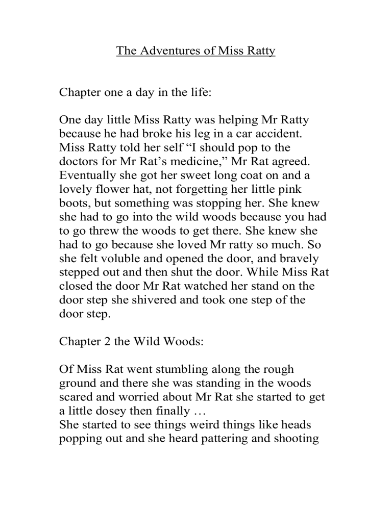 The adventures of miss Ratty by ruby