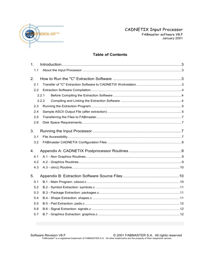 CADNETIX Input Processor
