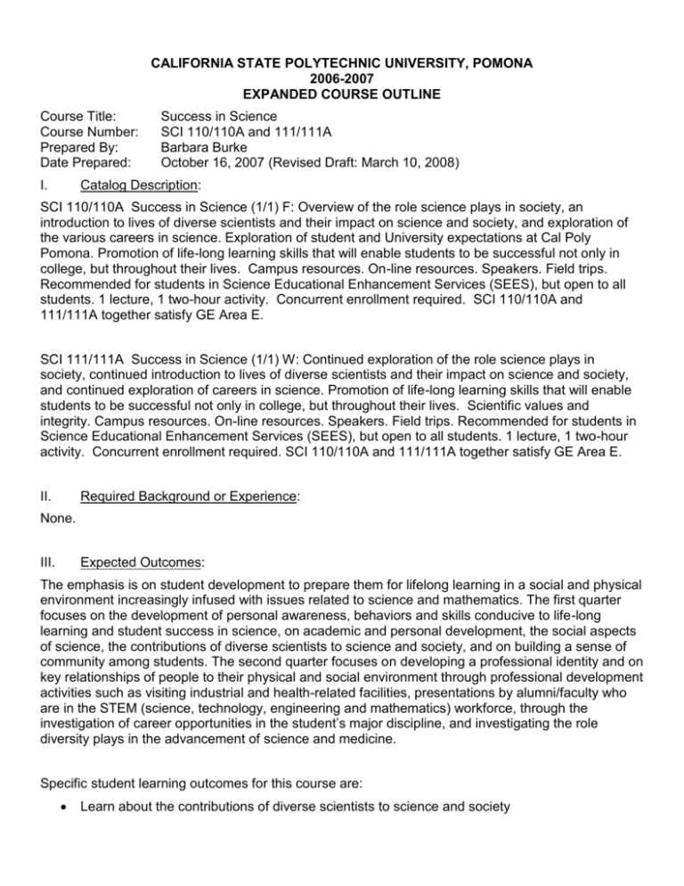 CALIFORNIA STATE POLYTECHNIC UNIVERSITY, POMONA 2006