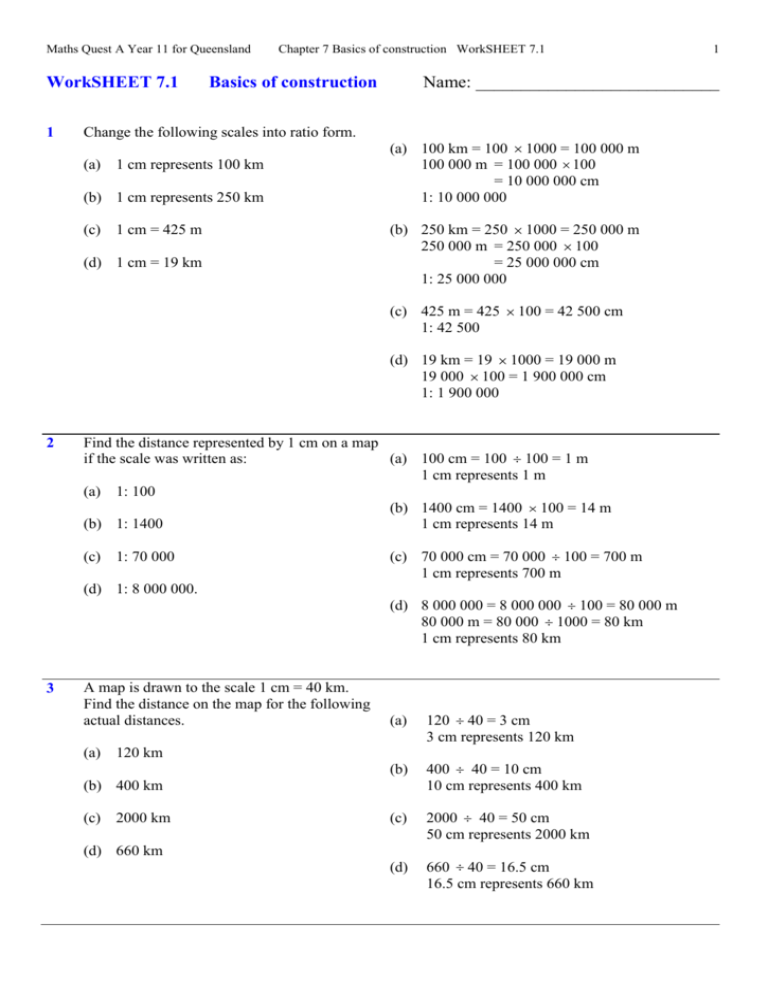 Worksheet 7 1 Worksheet 7 1