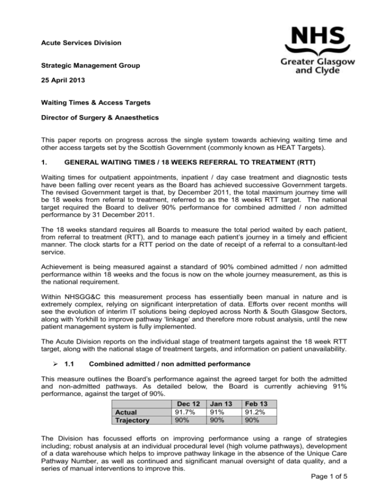 3. Accident & Emergency 4 Hour Wait