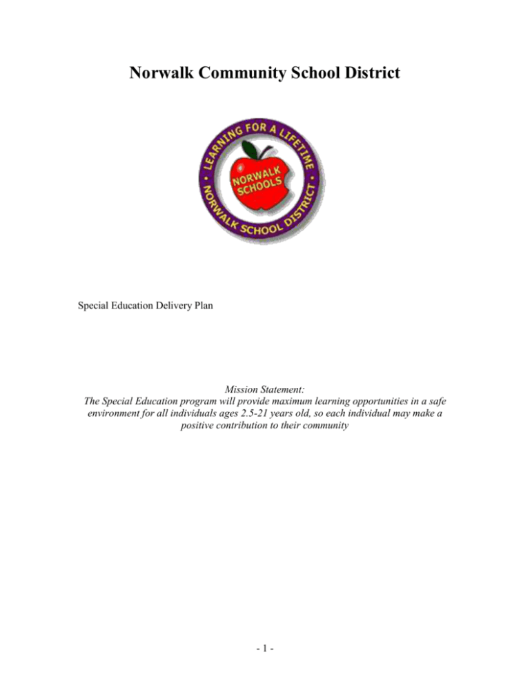 Special Education Service Delivery Plan