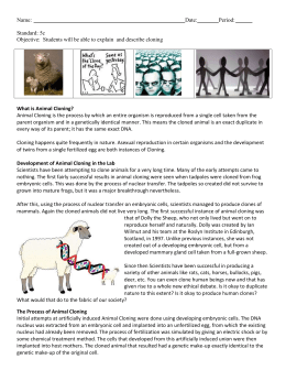 Lesson 5 cloning student worksheet