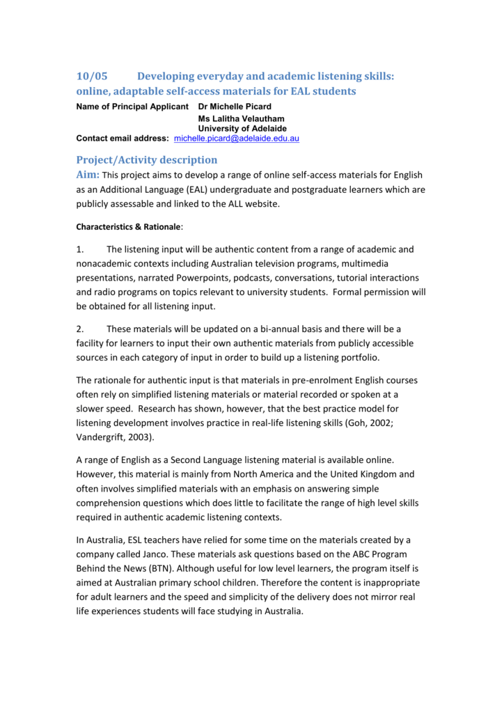 10 05 Developing Everyday And Academic Listening Skills