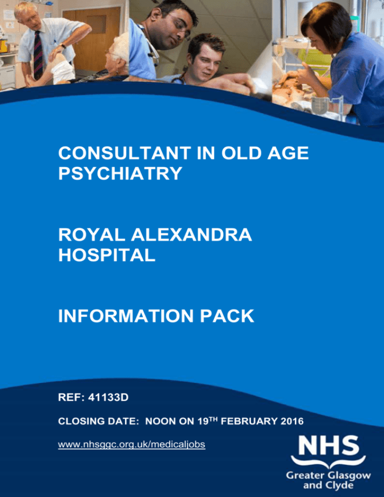 Consultant In Old Age Psychiatry Ref 41133d