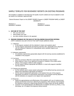 Abstract Review Form