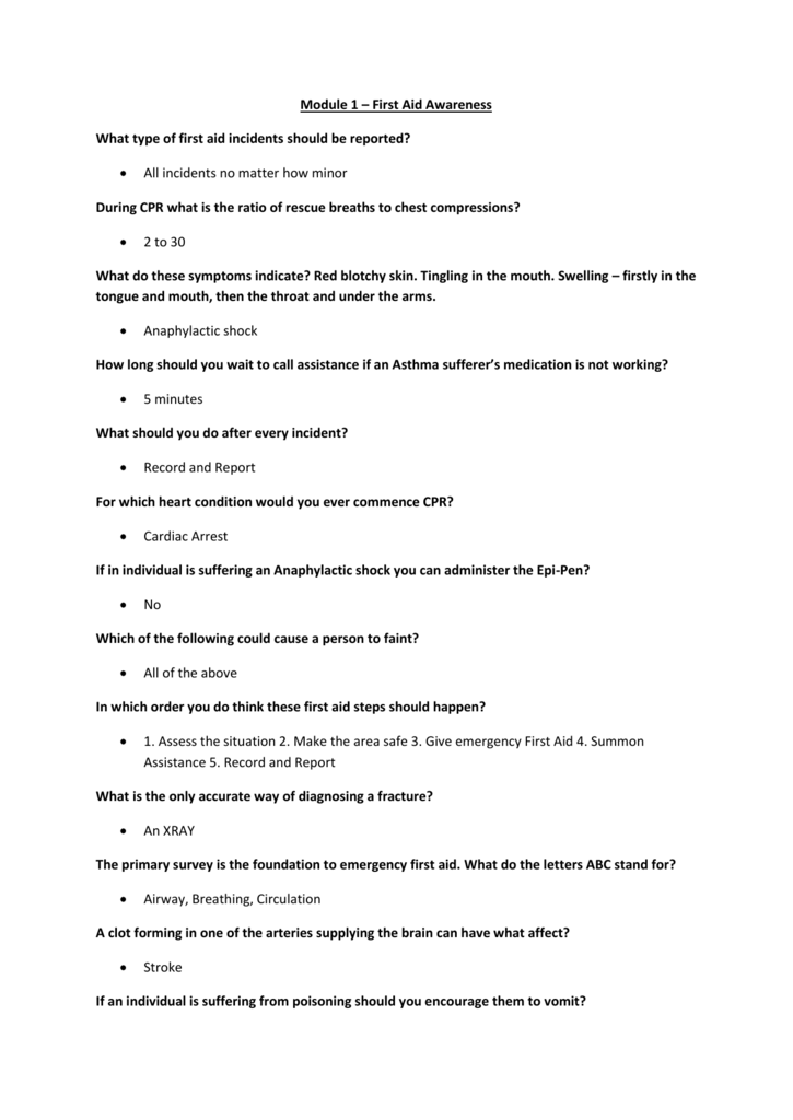 Cpr Test Answer Sheet Cpr Test Answer Sheet
