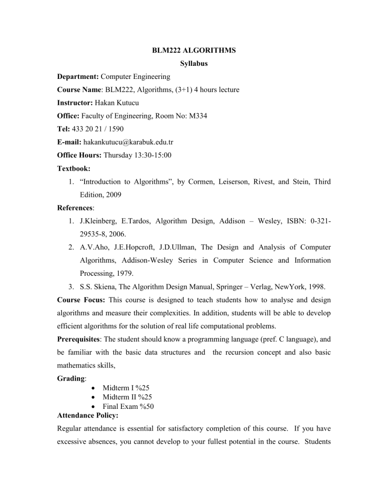 Department: Computer Engineering