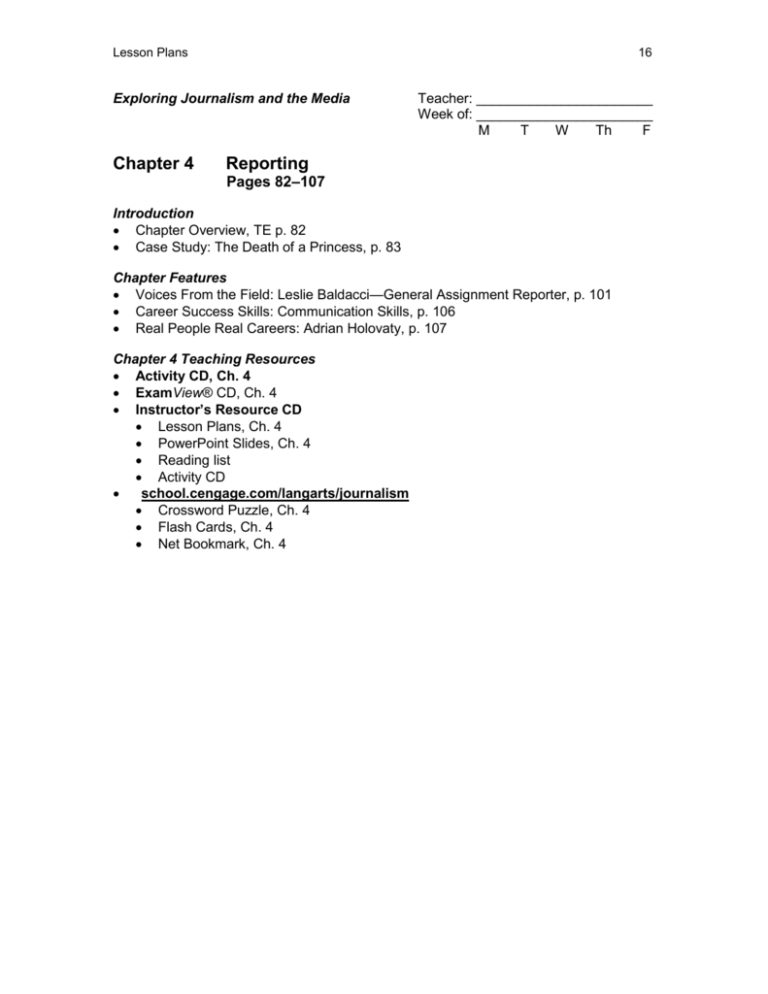 Chapter Features