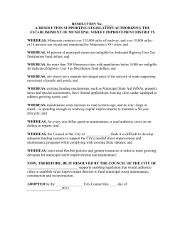 2016 Advocacy Initiatives sample resolution