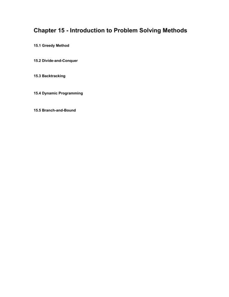 5 Problem Solving Methods