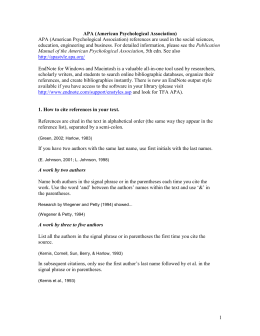 APA Style Guide