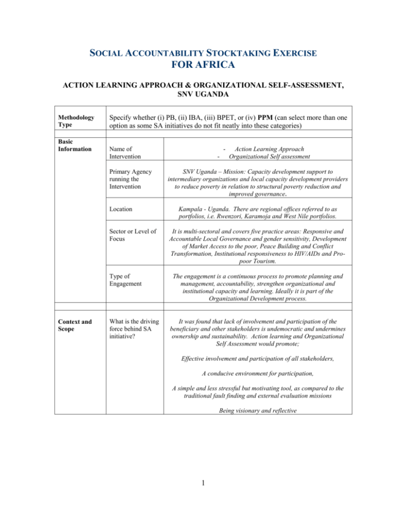 Action Learning Approach Organizational Self
