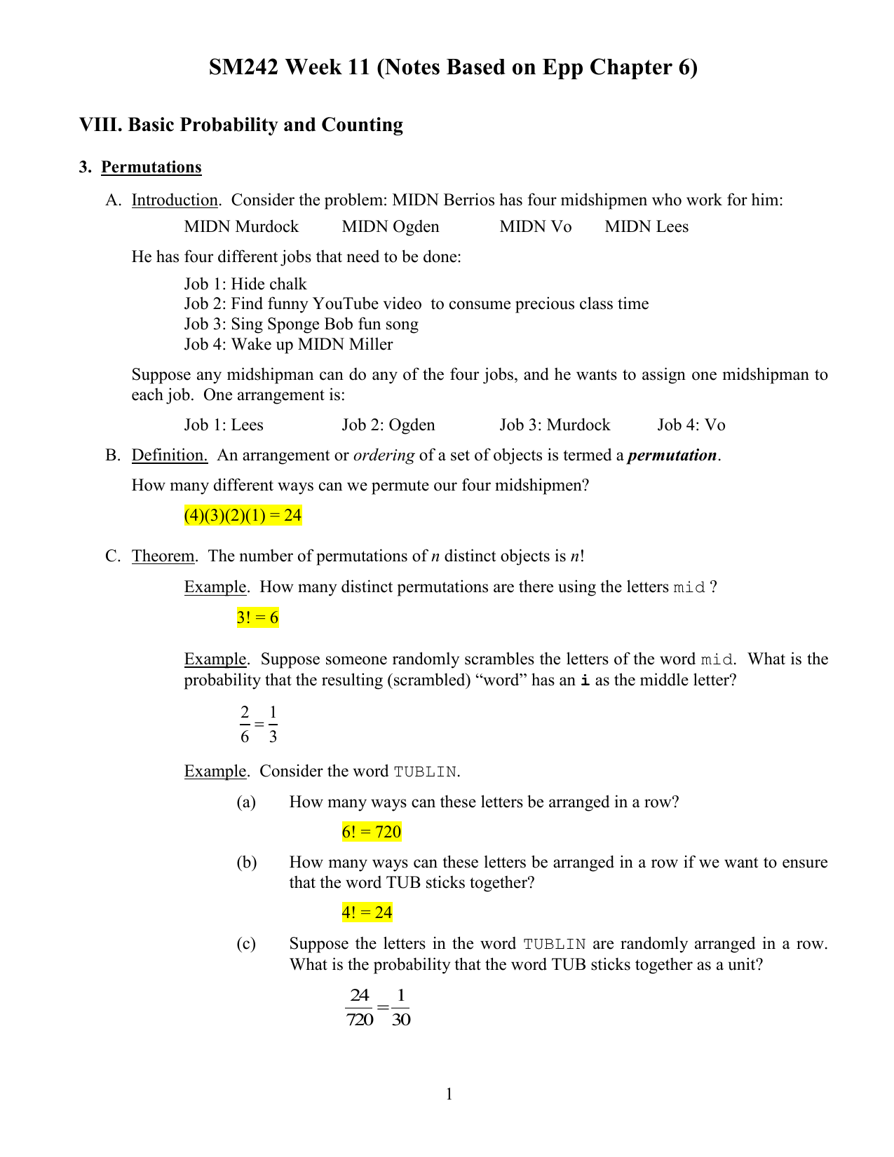 Basic Probability And Counting