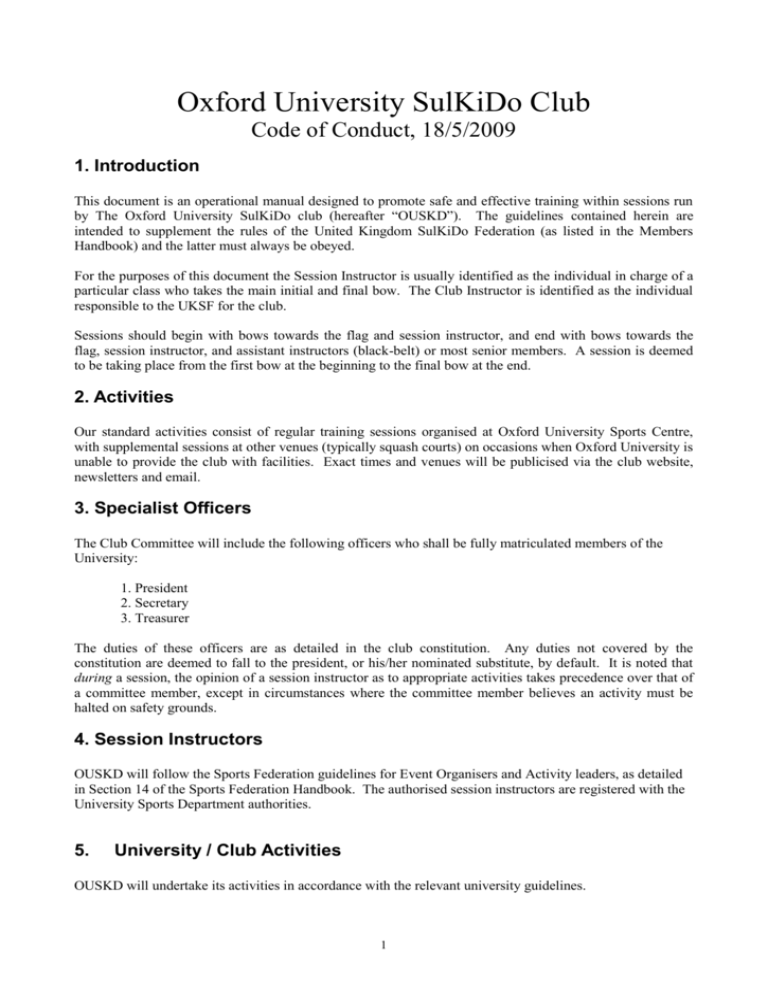 Code Of Conduct Code Of Conduct