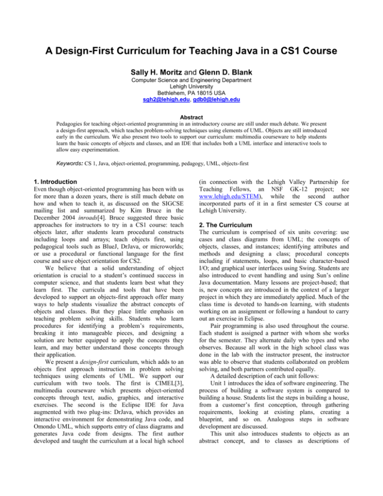 Inroads moritz Computer Science Engineering