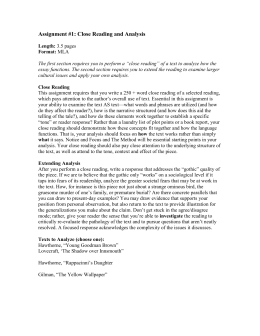 DIALECTICAL JOURNAL SCORING RUBRIC