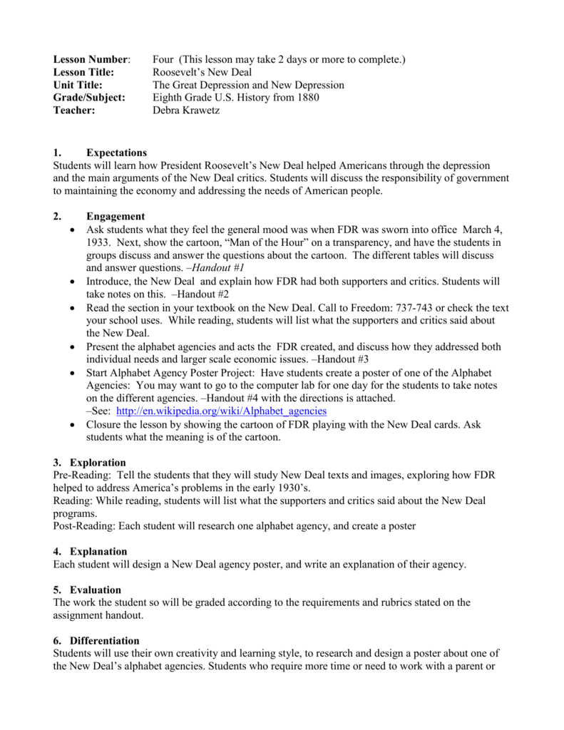 Lesson Plan Format Social Studies Home