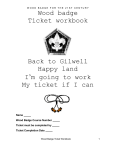 Wood Badge Ticket Workbook: Goal Setting for Scouts