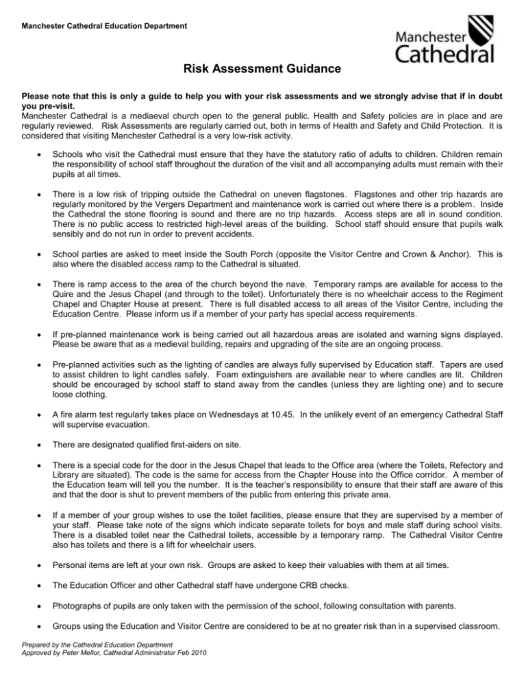 Risk Assessment Guidance