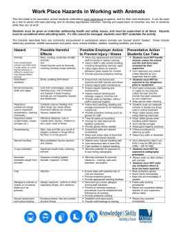 Laboratory Risk Assessment Template