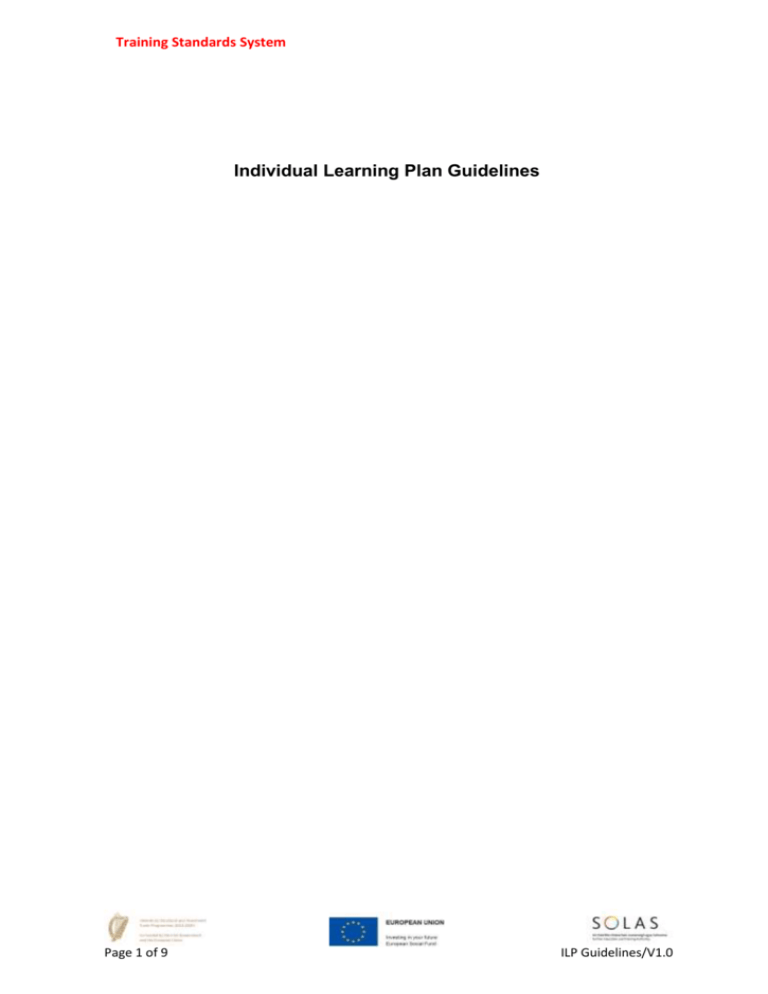 Individual Learning Plan Guidelines