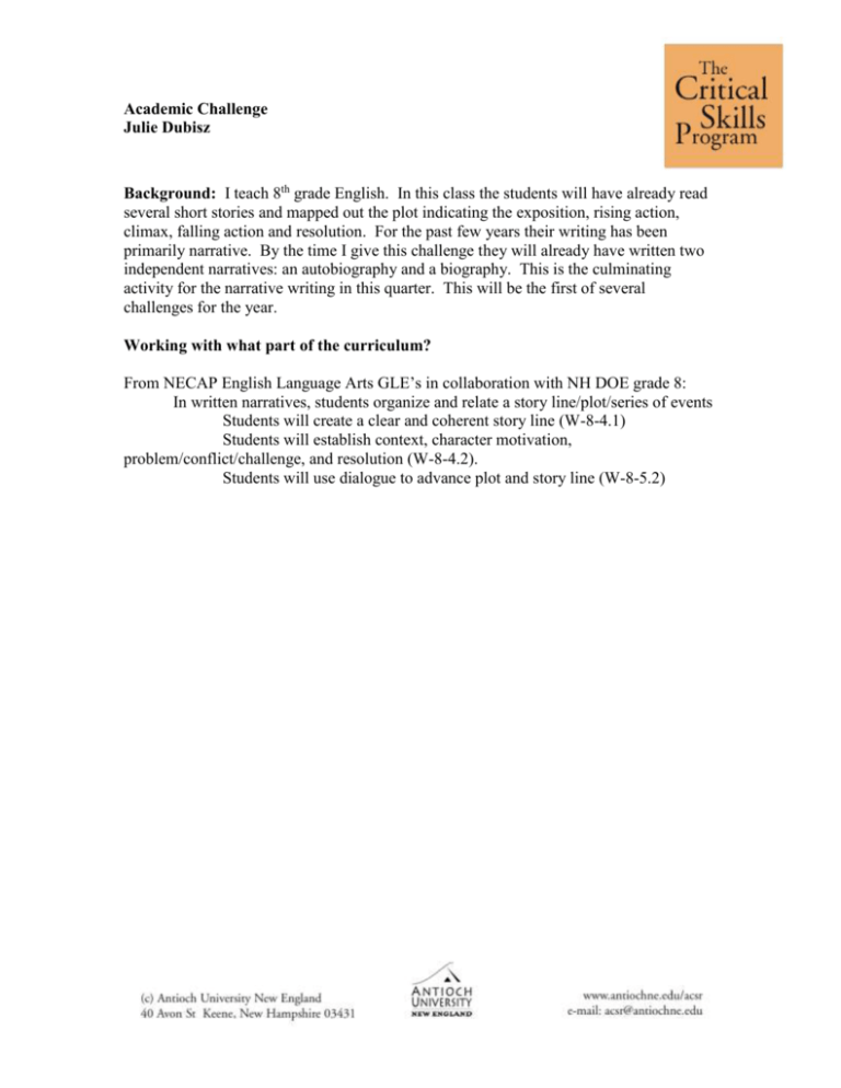 Middle School English Lesson Plans