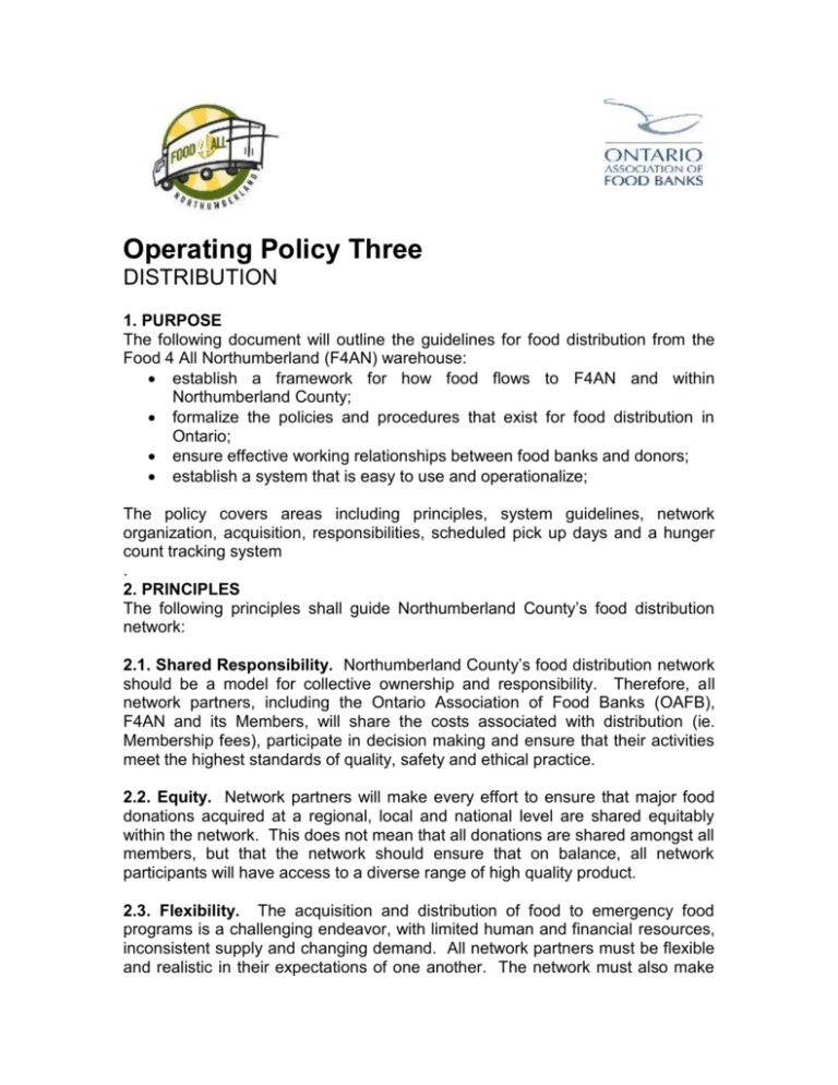 OPERATING POLICY TWO