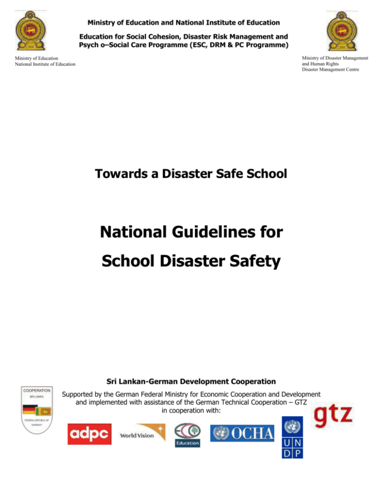 School safety programme - Asian Disaster Preparedness Center