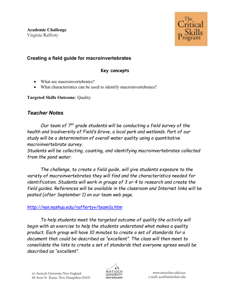 Middle School Science Lesson Plans
