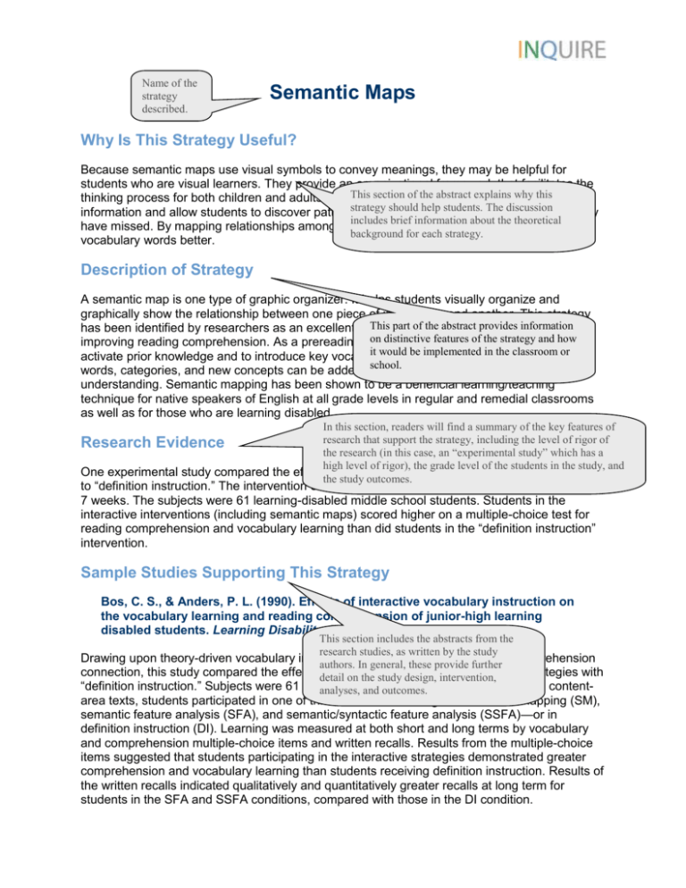 Semantic Feature Analysis