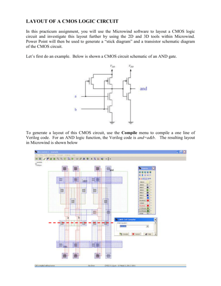 Cmos And Gate Schematic