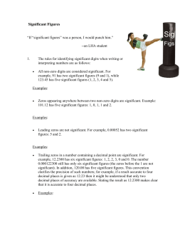 Practice problems for Sig Figs