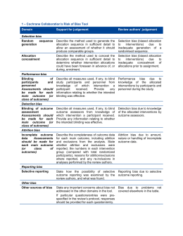 Data Extraction Form - Cochrane Pregnancy and Childbirth