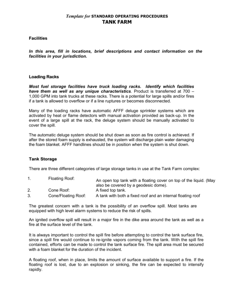 Generic Fuel Farm SOP