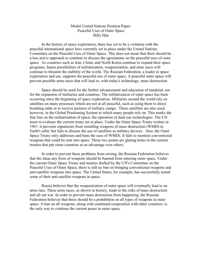 Mun Position Paper Wmo A Position Paper Is One Of The Essential Yet