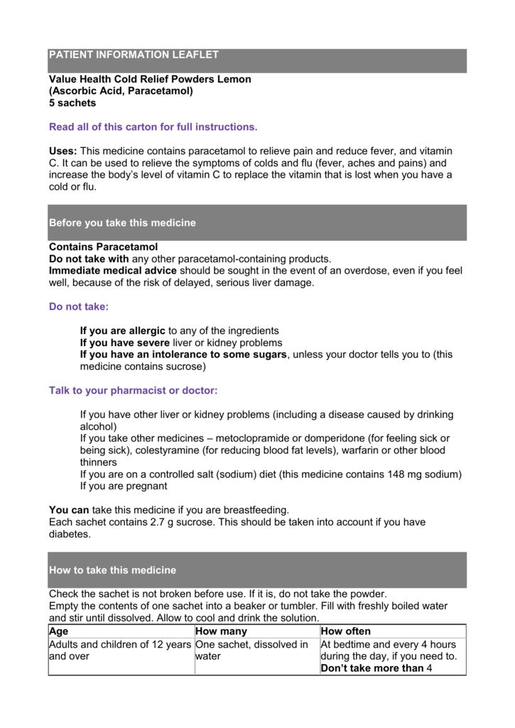 PATIENT INFORMATION LEAFLET