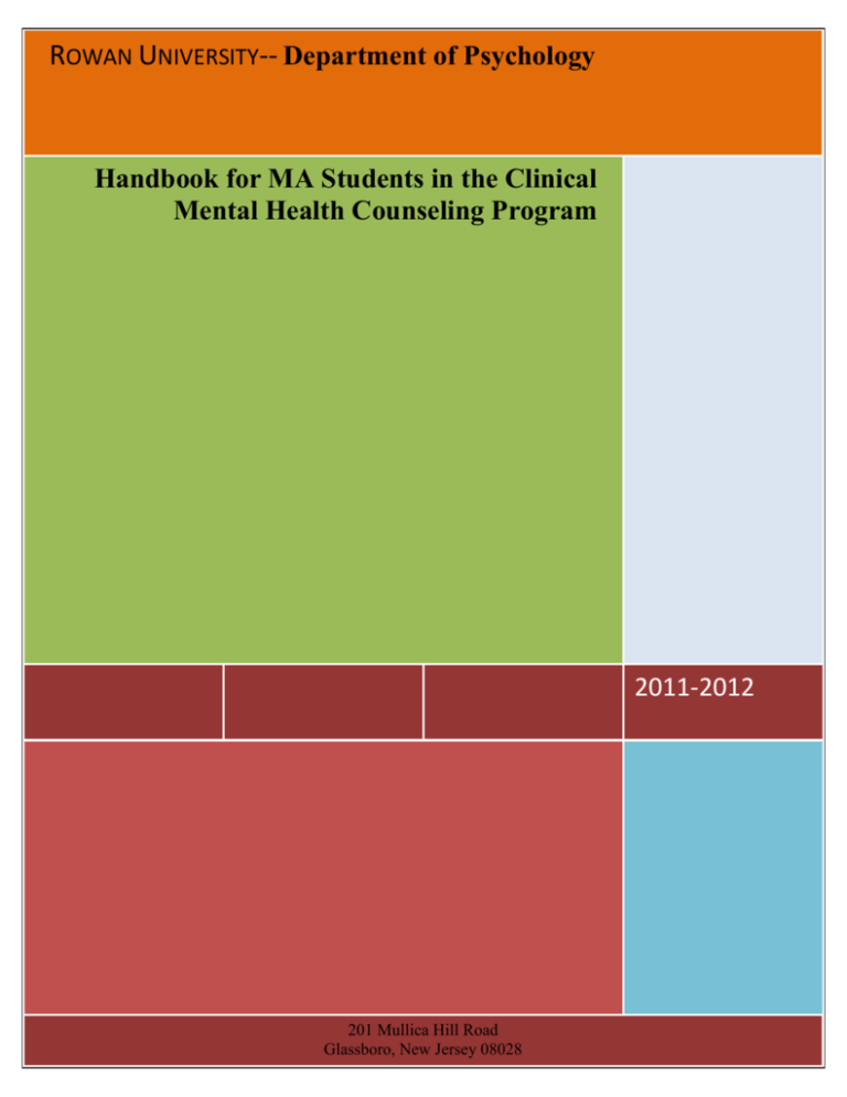 Handbook for MA Students in the Clinical Mental