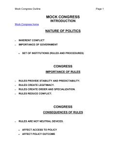 WRITING STUDENT CONGRESS BILLS MADE EASY