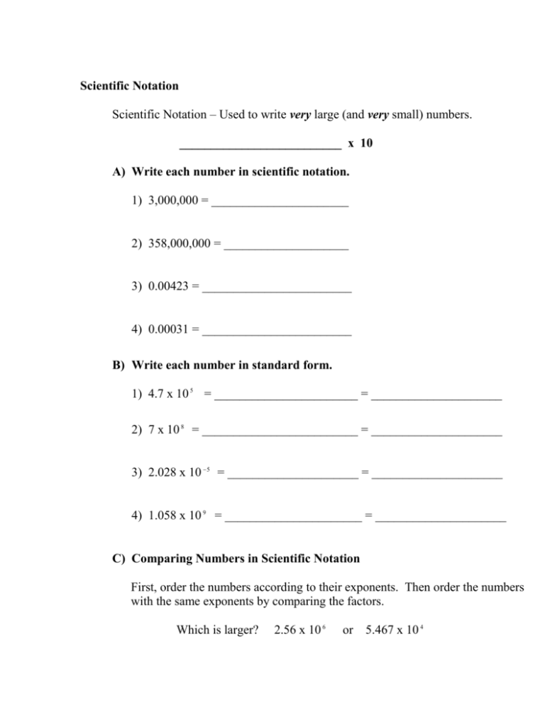 Scientific Notation 3 9