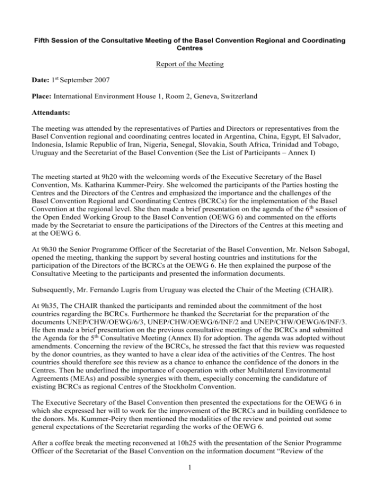 Conclusions and recommendations