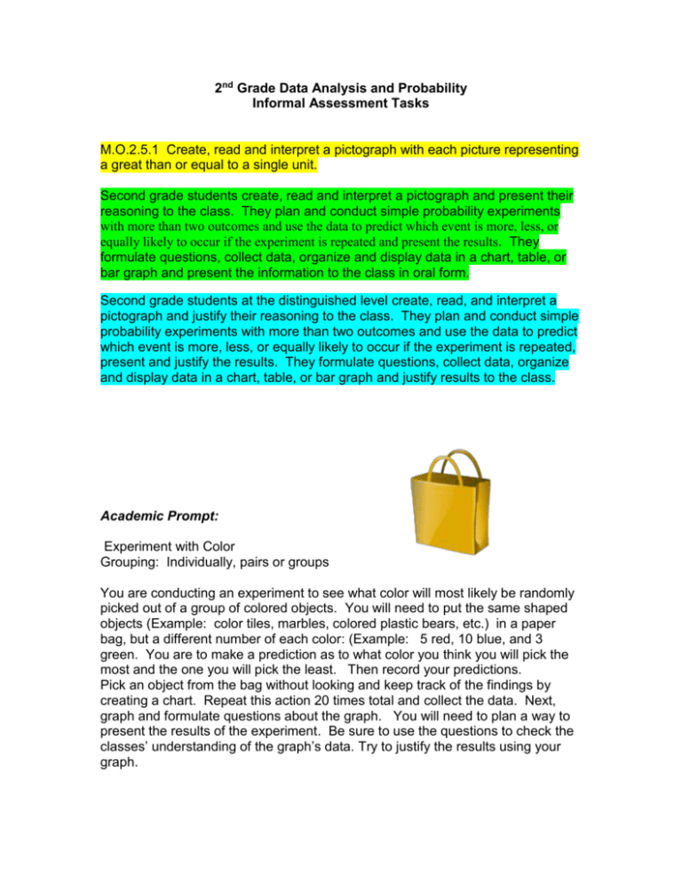 Assessment Activities Data Analysis And Probability