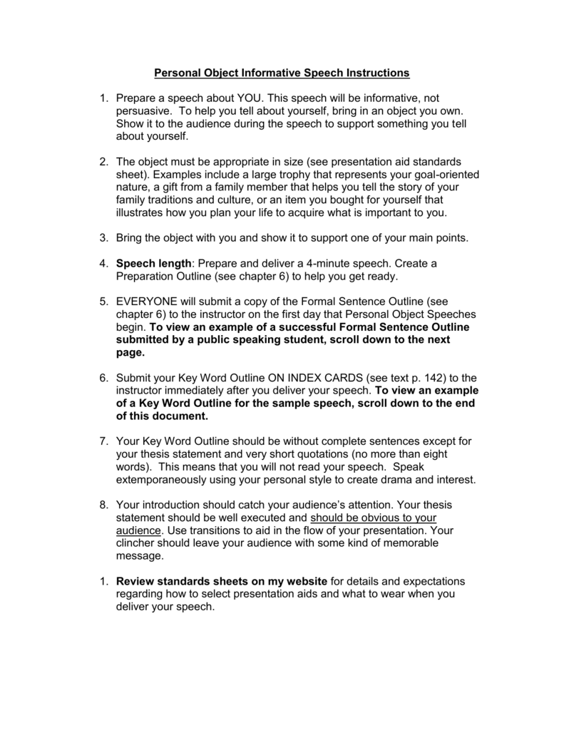  5 Minute Informative Speech Ideas For A 5 Minute Informative Speech 