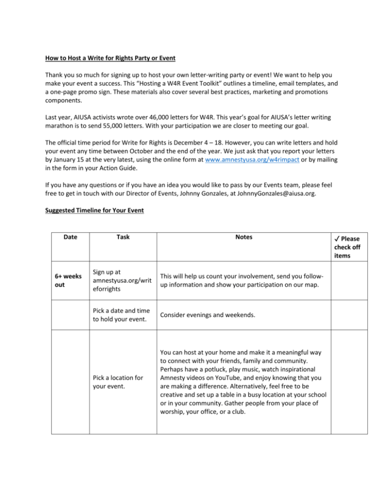  How To Host An Event 