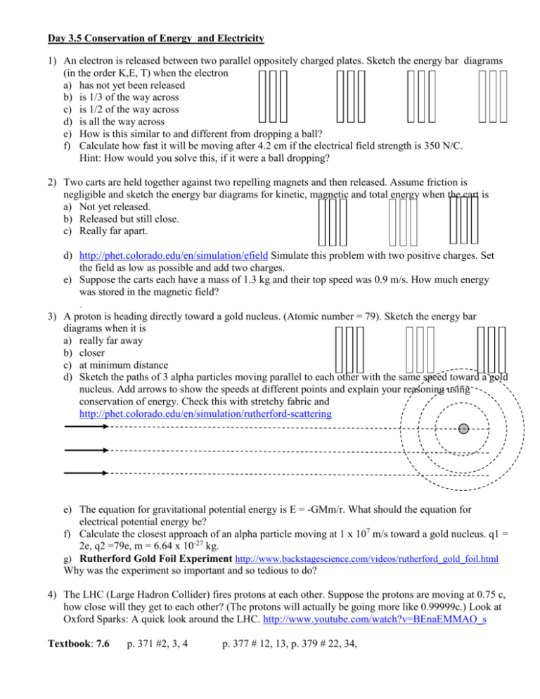 Electric And Kinetic Energy