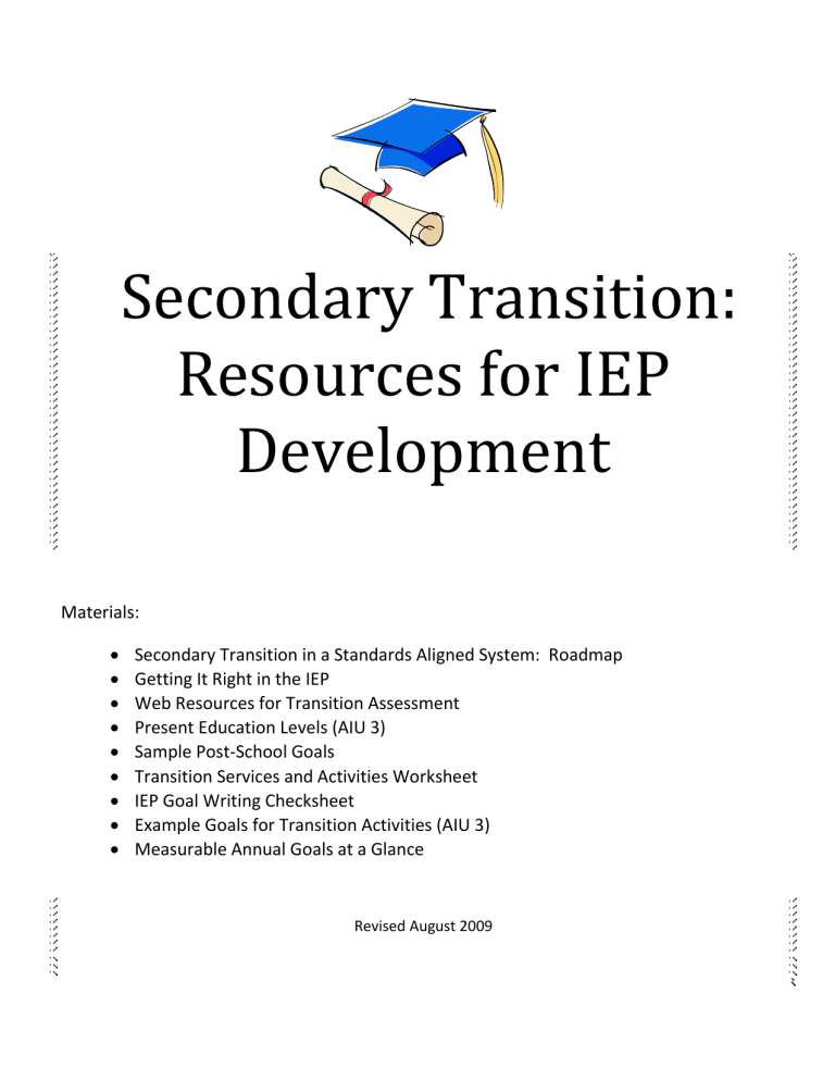 IEP Tools - Pittsburgh Public Schools