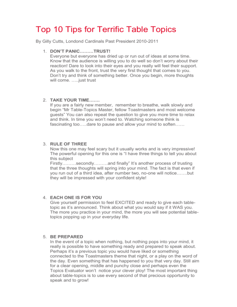 Toastmasters Questions Table Topics Brokeasshome Toastmasters Questions Table Topics Brokeasshome